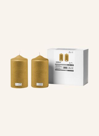 Fink Metallic Stumpenkerze Candle gold