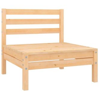 vidaXL Vidaxl - Canap&eacute; central de jardin Bois de pin massif