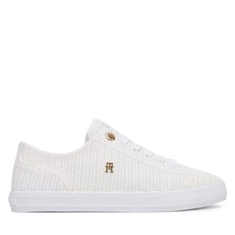 Tommy Hilfiger Sneakers aus Stoff Tommy Hilfiger FW0FW09171 Wei&szlig;