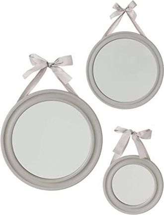 Atmosphera Atmosphera - Set de 3 miroirs Ronds Ruban - Taupe