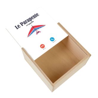 Fabulous Le Parapente MAppelle Sport Extreme Outdoor Box aus Holz (11 x 11 x 3,5 cm)