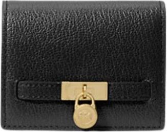 Michael Kors Femme, Accessoires, Noir, Taille: ONE Size Hamilton Moderne Small Leather Wallet