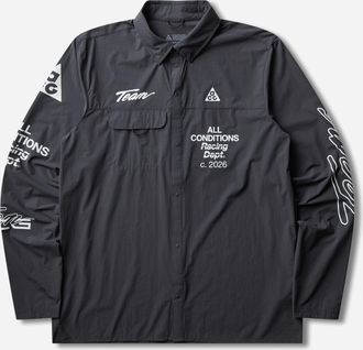 Nike Men s ACG Aireez UV Protection Longsleeve Top Dark Smoke Grey / White
