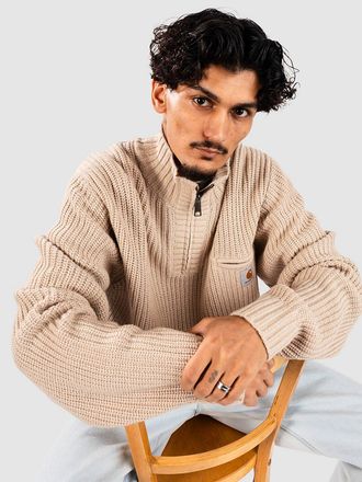 Carhartt Work in Progress Detroit Half Zip Strickpullover fleur de sel