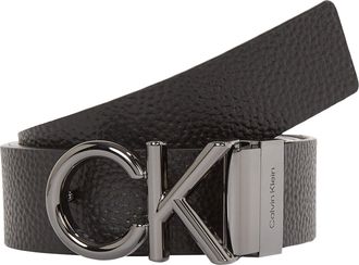 Calvin Klein Herren Gürtel Ledergürtel, Braun (Black/Brown), 115 cm