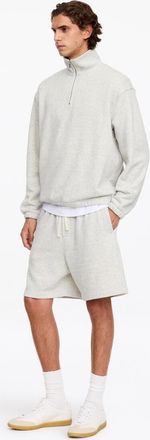 Arket Lounge-Sweatshirt Mit Kurzem Rei&szlig;verschluss -Grau
