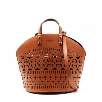 AVENUE 67 Avenue 67, Femme, Sacs, Brun, Taille: ONE Size Dinah Laser-cut Basket Bag