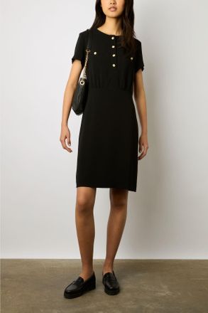 Gerard Darel Robe courte et cintr&eacute;e unie - ELLIS - Noir