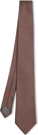 Dell'Oglio Homme, Accessoires, Brun, Taille: ONE Size Cravate Textur&eacute;e
