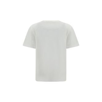 Alexander McQueen Embroidered Logo Cotton T-Shirt - White
