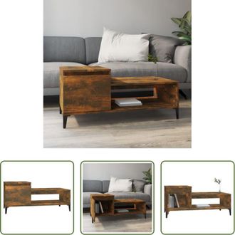 vidaXL Wohnzimmertisch - Couchtisch R&auml;uchereiche 100x50x45 cm Holzwerkstoff