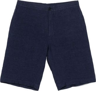 Ermenegildo Zegna short en lin - Bleu