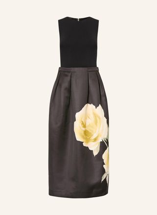Ted Baker Kleid Verinie Im Materialmix schwarz