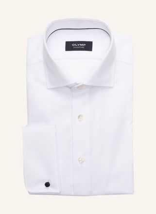 Olymp Olymp Signature Hemd Tailored Fit Mit Umschlagmanschette weiss