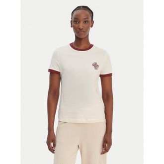 Guess T-Shirt V6GI05 K2966 &Eacute;cru Regular Fit