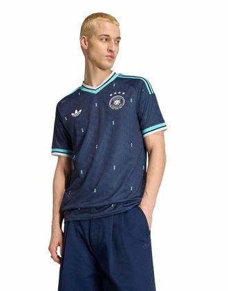 adidas adidas Football - Coupe du Monde 2026 - Short ext&eacute;rieur de lAllemagne - Bleu marine