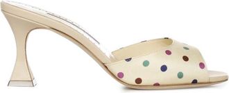 Manolo Blahnik Femme, Chaussures, Beige, Taille: 40 EU Mules &agrave; talons