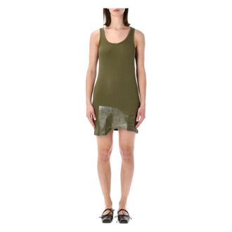 Maison Margiela Taped Rib Mini Dress - - Dresses - Damen - Gr&uuml;n - M
