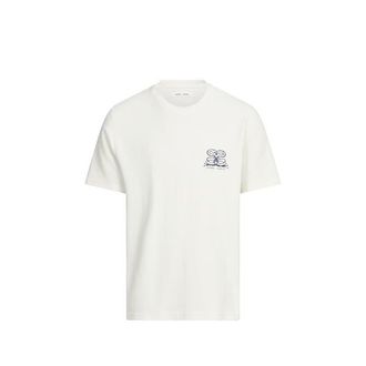 Sams&oslash;e & Sams&oslash;e T-shirt imprim&eacute; en coton organique piqu&eacute; m&eacute;lang&eacute;