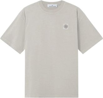 Stone Island Homme, Tops, Gris, Taille: M T-shirt &agrave; manches courtes
