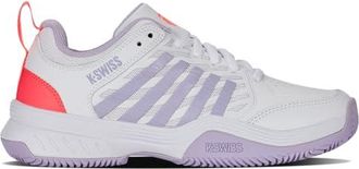 K-Swiss Chaussures de Tennis Court Express 2 pour Femme, Blanc Orchidpetal Nblaze, 38 EU