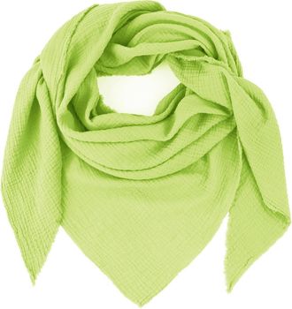 Glamexx24 Damenschal Musselin Dreieck Schal, XXL Schal verschiedenen Farben Halstuch Winterschal aus Baumwolle Hergestellt in Italien