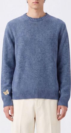 Valentino Garavani Pull &agrave; col rond en pure laine vierge avec finitions c&ocirc;tel&eacute;es