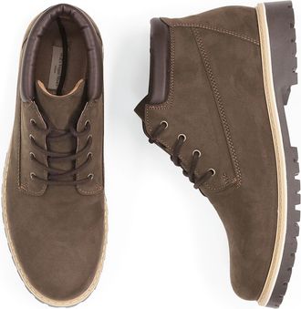 Will&rsquo;s Vegan Store Herren vegan Low Dock Boots Dunkelbraun