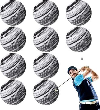 Generic Trainingsgolfbälle für Garten, 10 elastische Golfbälle | Aufwärmausrüstung für Junioren, Anfänger, Amateure, Senioren, Hinterhof, Übung und Parcours
