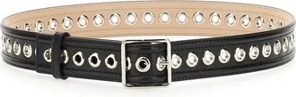 Alexander McQueen Eyelet Belt - Black