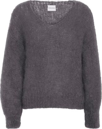 Americandreams Americandreams, Femme, Pulls, Gris, Taille: 44 FR Tricot Mohair - Graphite