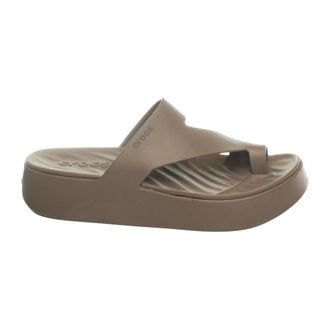 Crocs Femme, Chaussures, Brun, Taille: 39 EU Getaway Platform Toe Loop