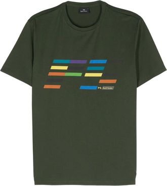 Paul Smith Homme, Tops, Vert, Taille: XL T-shirt Logo Tilt