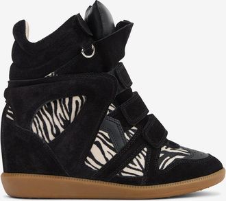 Isabel Marant Baskets Bekett Ring - Femme - Noir / Z&egrave;bre - Taille35 - Isabel Marant