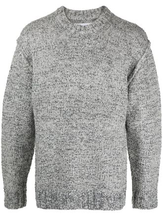 Sams&oslash;e & Sams&oslash;e Melierter Pullover - Grau