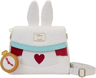 Loungefly Alice au pays des merveilles Sac bandouli re Lapin Blanc, multicolore