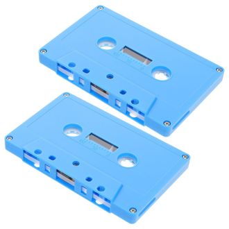 NUOBESTY 2 St&uuml;ck Retro Musikkassetten Medienspeicher Bunte Leere Audiokassetten ohne Kern Kunststoffbox f&uuml;r Musikpartys Selbstgemacht und Vintage Dekoration