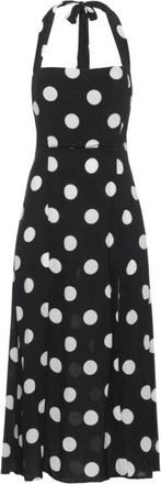 Mar De Margaritas Femme, Robes, Noir, Taille: 38 FR Paula Halterneck Midi Dress