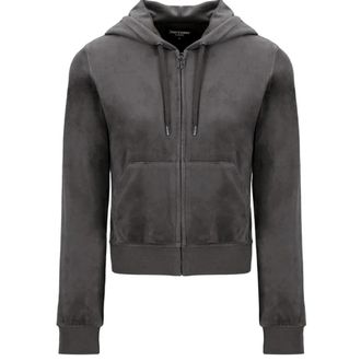 Juicy Couture Robertson Classic Velours-Zipjacke - - Sweatshirts & Hoodies - Damen - Grau - XL