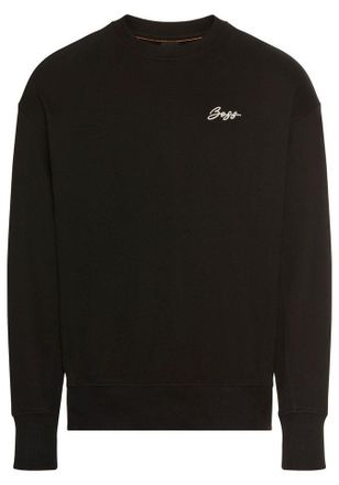 HUGO BOSS Sweatshirt Eteia Premium Damenmode mit Rippdetails, Logo