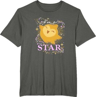 Disney Wish Im A Star Cosmic Sparkle Portrait Pink Logo T-Shirt