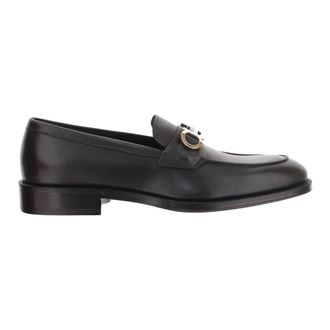 Ferragamo Loafer aus Leder - - Shoes - Herren - Schwarzk - 40 EU