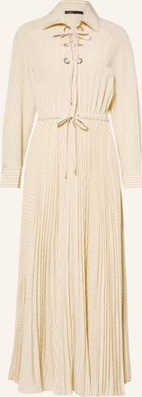 Maje Hemdblusenkleid Mit Plissees gelb