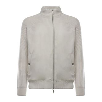 Eleventy Homme, Sweatshirts et sweats &agrave; capuche, Gris, Taille: 2XL Zip-throughs