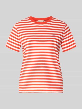 GANT T-Shirt mit Rundhalsausschnitt und Label-Stitching