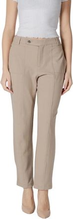 Street One Femme, Pantalons, Beige, Taille: 36 FR Jean en viscose beige à jambe fuselée