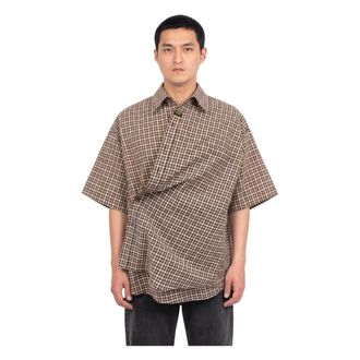 Martine Rose Homme, Chemises, Multicolore, Taille: M S/S Boxy Wrap Shirt