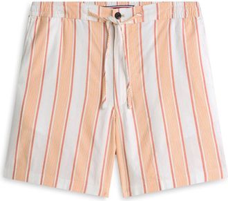 Tommy Hilfiger Sommerliche baumwoll-Shorts mit Streifen und Netzstruktur in