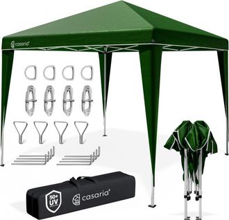 Deuba Tonnelle Capri 3x3 m pliable Tente de réception Jardin terrasse extérieur Vert