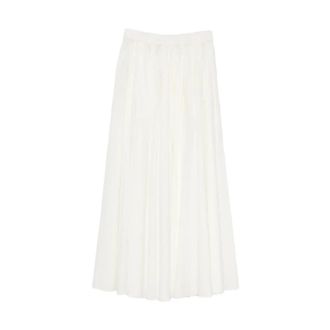 Tela Faltenrock Midi - - Skirts - Damen - Wei&szlig; - XS